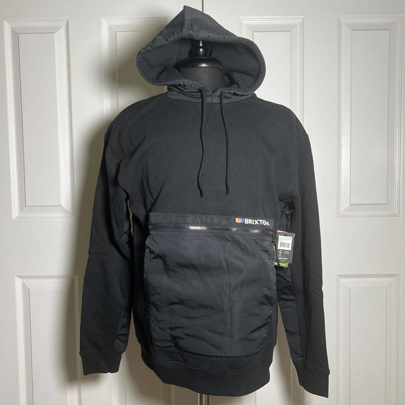 Brixton | Shirts | Nwt Brixton Alton Line X Hood Size Large Black Msrp ...